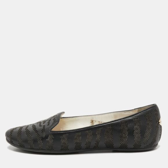 Roberto Cavalli | Shoes | Roberto Cavalli Black Leather Laser Cut ...